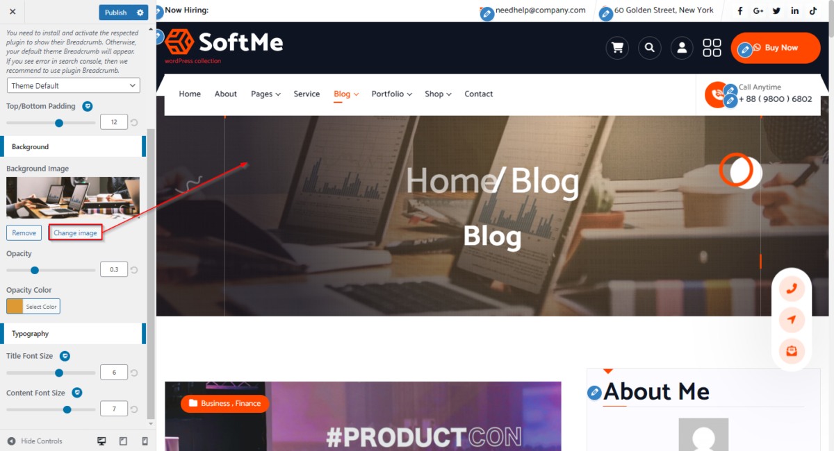 Site Breadcrumb Setup – Desert Themes