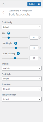 Typography Setup – Desert Themes