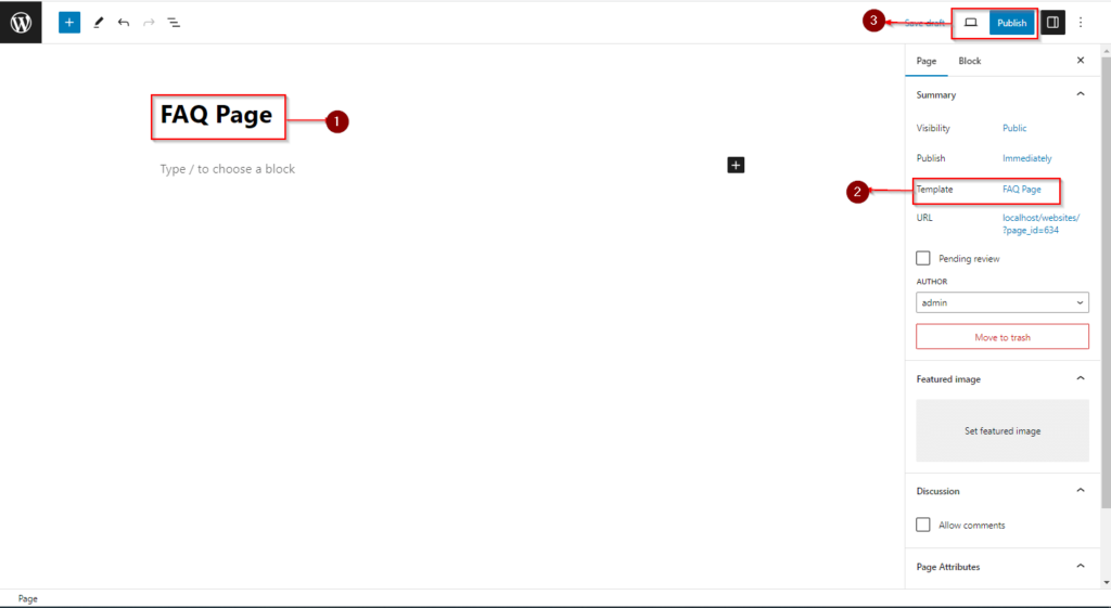 FAQ Page Setup – Desert Themes
