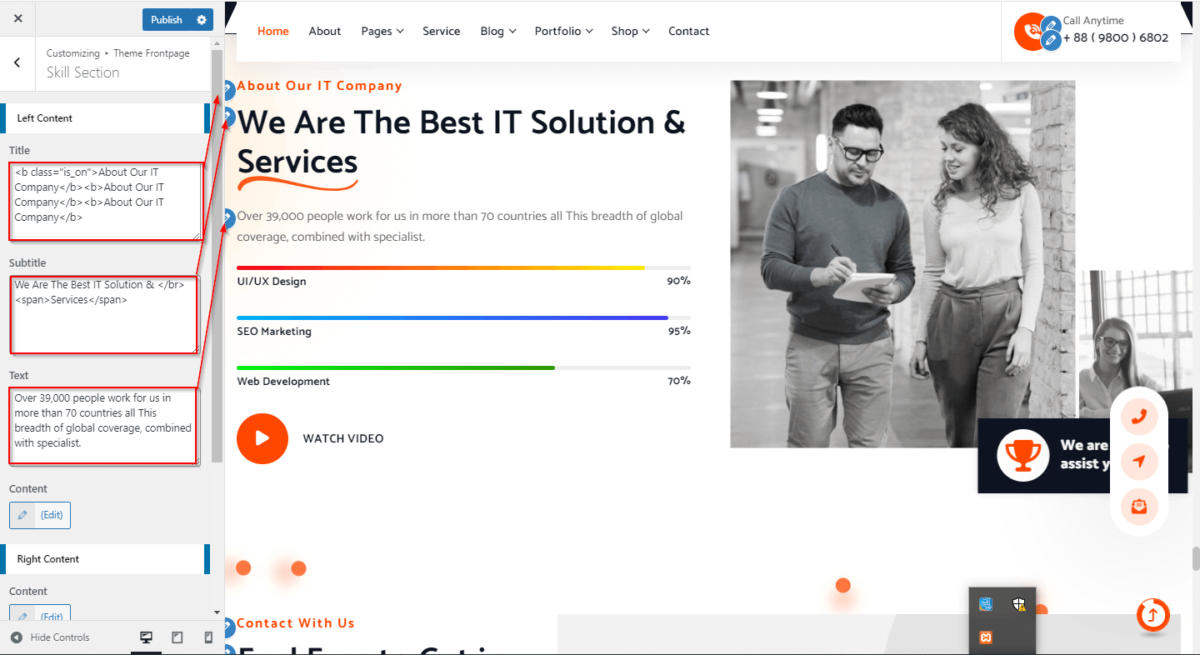 Skill Section Setup – Desert Themes